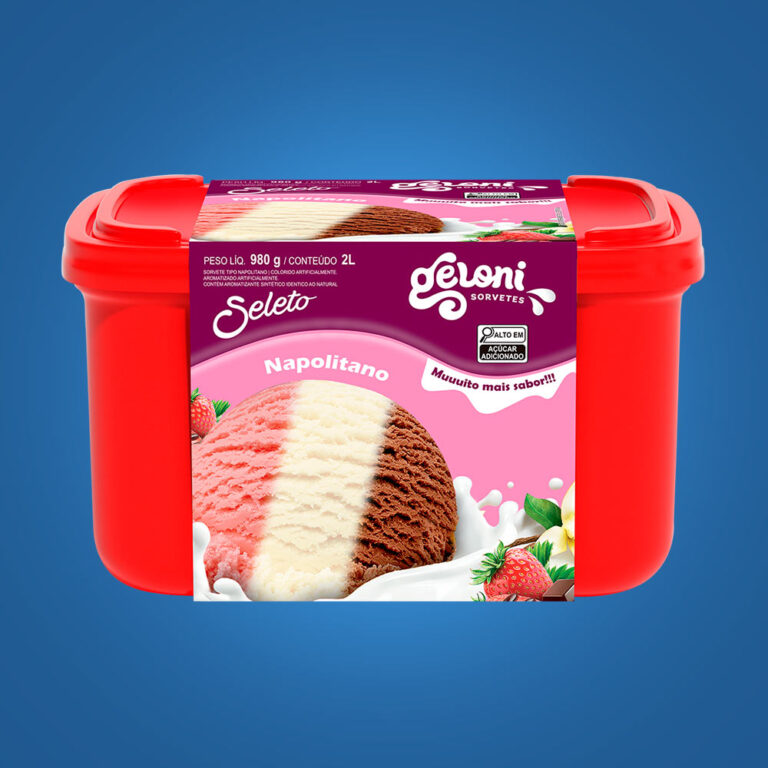 Pote Seleto Napolitano 2 Litros - Geloni Sorvetes