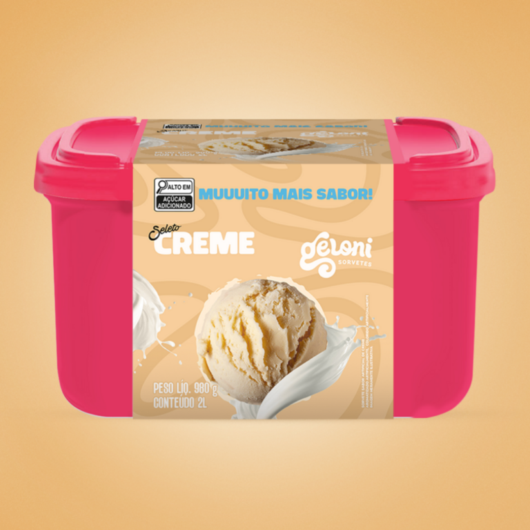 Seleto Creme 2 Litros - Geloni Sorvetes